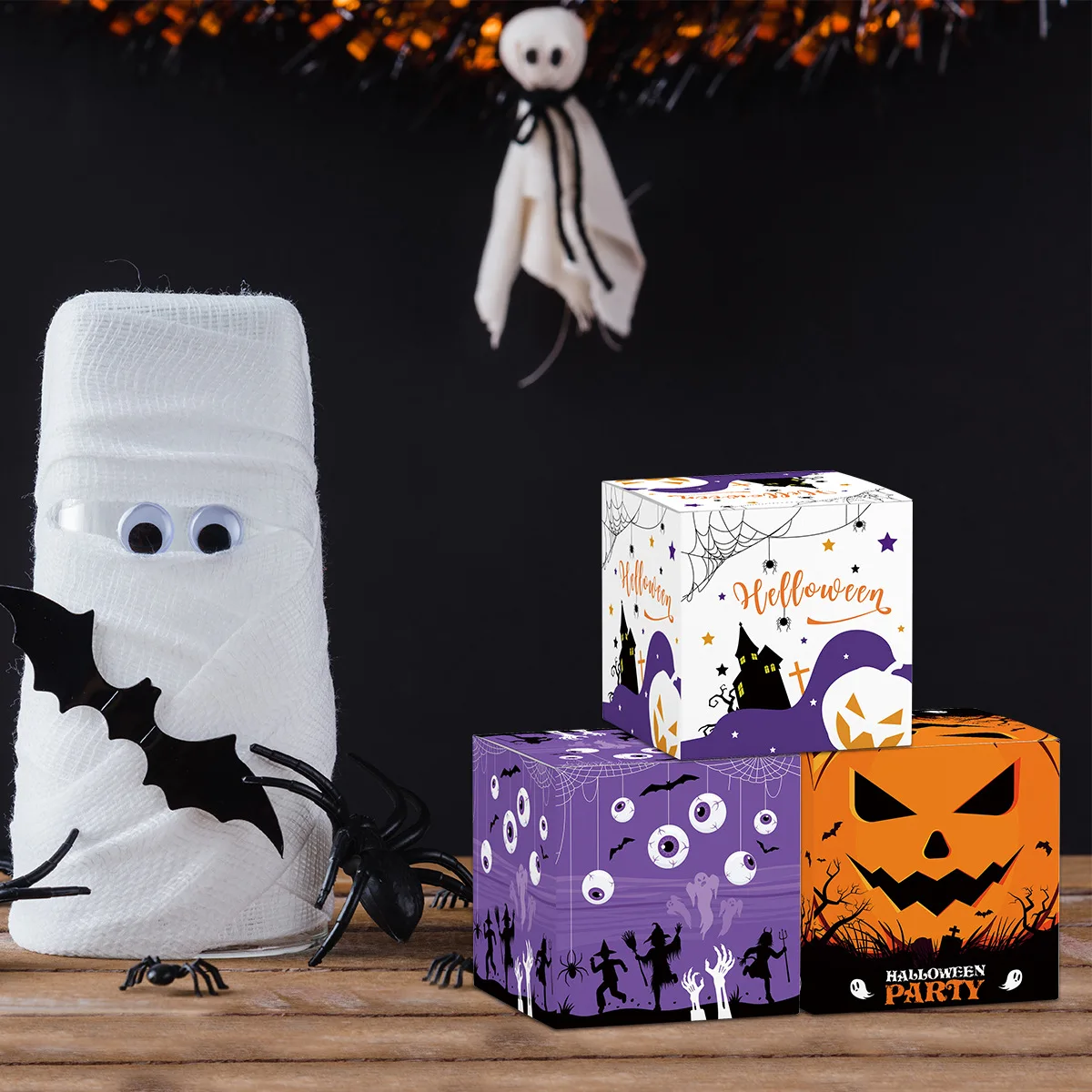 New-Halloween-horror-decoration-props-candy-and-snack-packaging-three ...