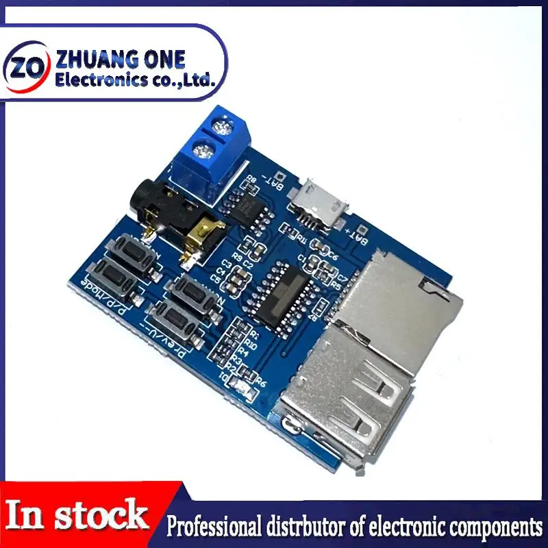 TF-card-U-disk-MP3-Format-decoder-board-module-amplifier-decoding-audio ...