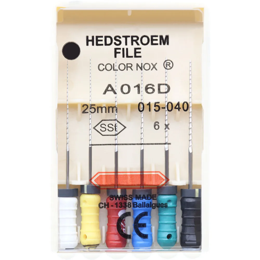 6pcs-Pack-Dental-HEDSTROEM-FILE-21-25mm-Stainless-Steel-endo-Root-Canal ...