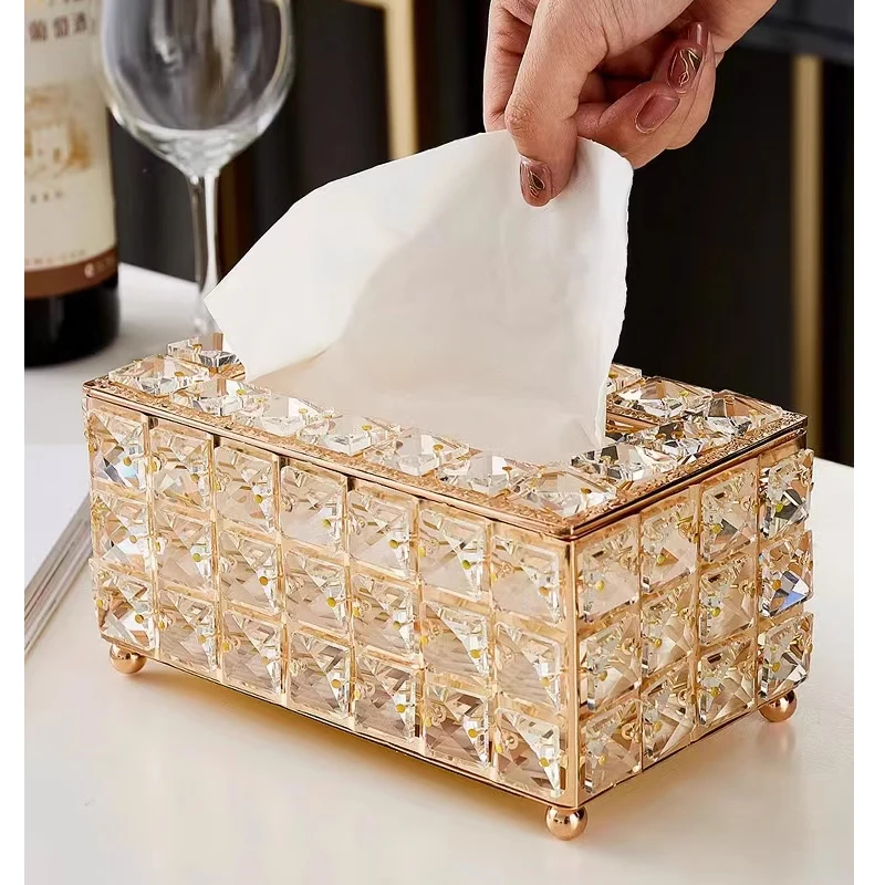 Bar-Napkin-Box-Napkin-Dispenser-European-style-Square-Crystal-Cube ...