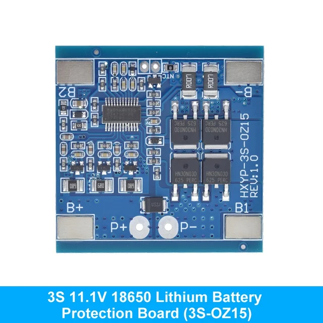 3S 12V 15A / 20A BMS 18650 Lithium Battery Protection Board 11.1V 12.6V Anti-overcharge With ...