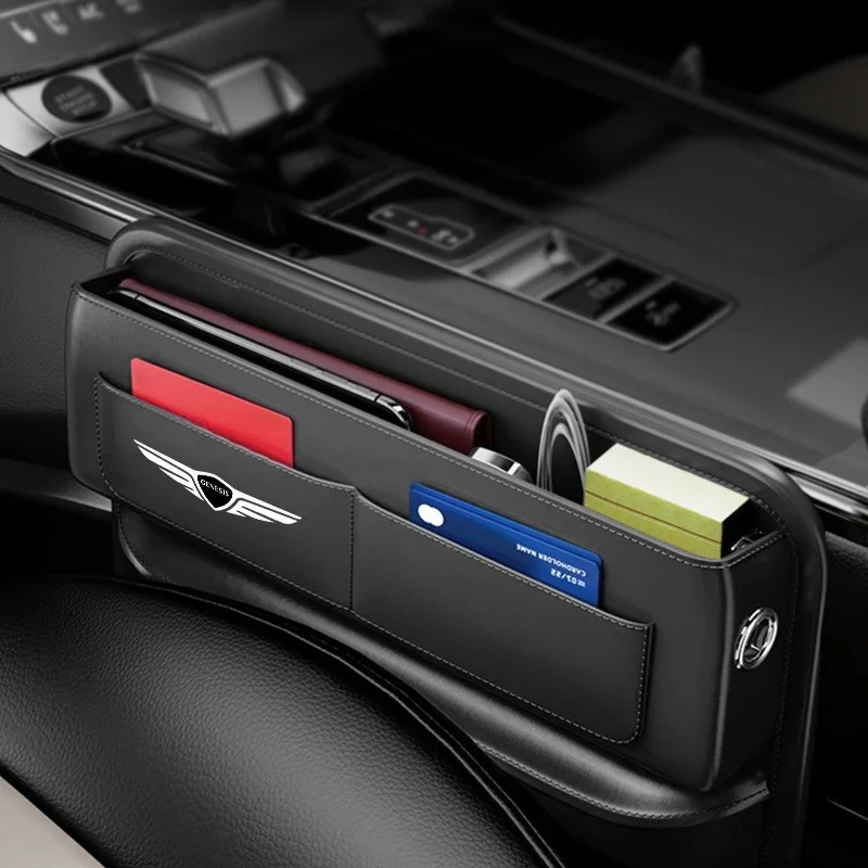 Leather-Car-Seat-Gap-Filler-Console-Side-Crevice-Storage-Box-For ...