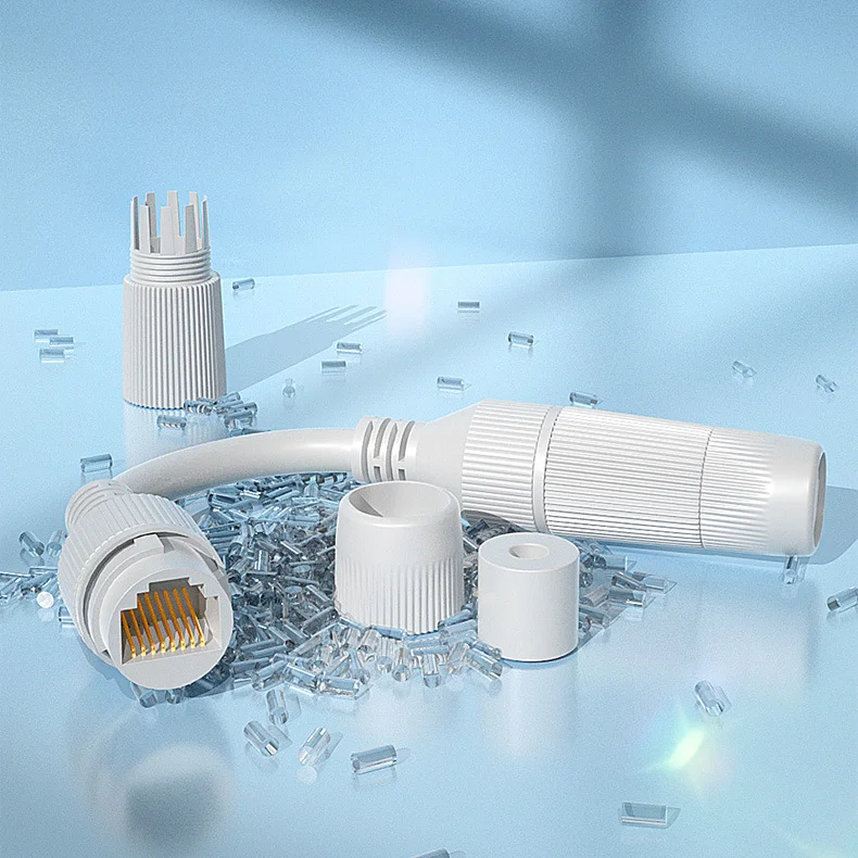 IP68 waterproof Ethernet Network LAN Cable RJ45 Adapter Plug Socket ...