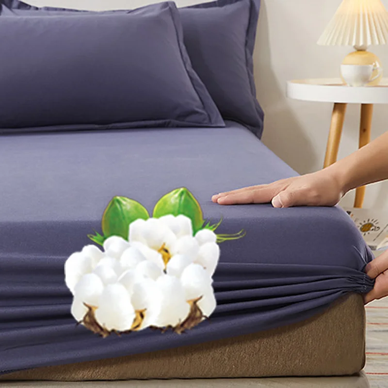 Adjustable-Fitted-Sheet-No-Pillowcase-Healthy-Bed-Protector-Bedspread ...