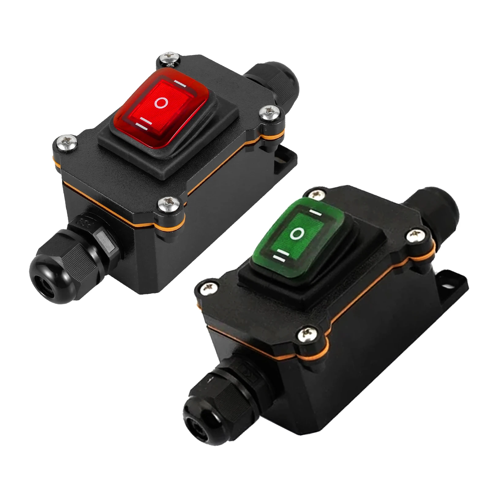 Inline-Cord-Switch-Box-DC-12V-24V-Waterproof-Power-6Pin-PG9-PG11 ...