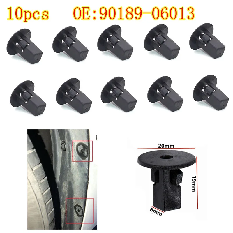 10Pcs-Car-Front-Rear-Wheel-Fender-Liner-Screw-Grommet-For-Toyota-Honda ...