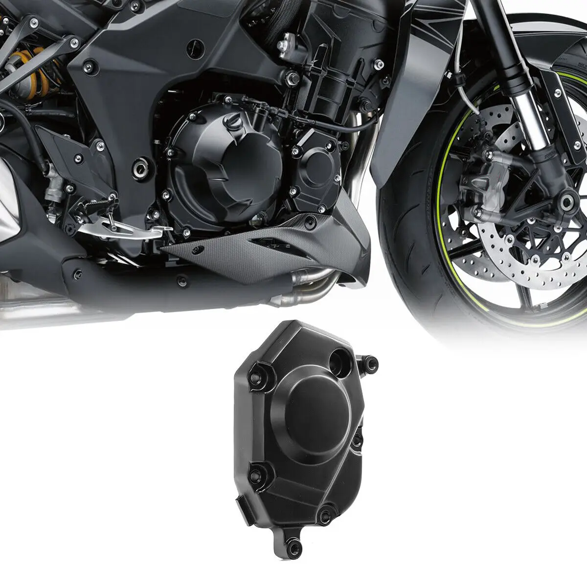 Motorcycle-Side-Engine-Pulser-Stator-Cover-Case-For-Kawasaki-Z1000 ...