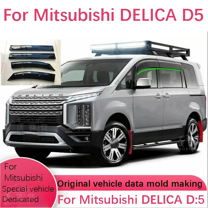 For-Mitsubishi-DELICA-D5-Car-windows-with-rain-and-sun-protection ...