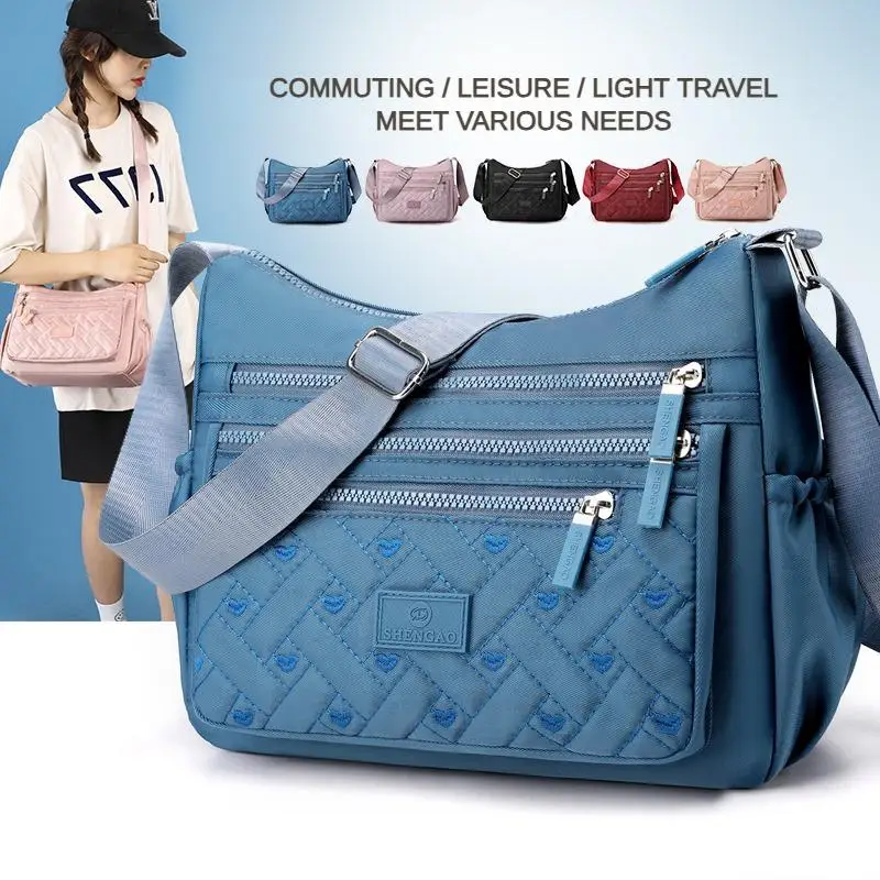 Multi-Zipper-Women-Crossbody-Bag-Nylon-Waterproof-Shoulder-Bags-For-Girls-Large-Capacity-Travel ...