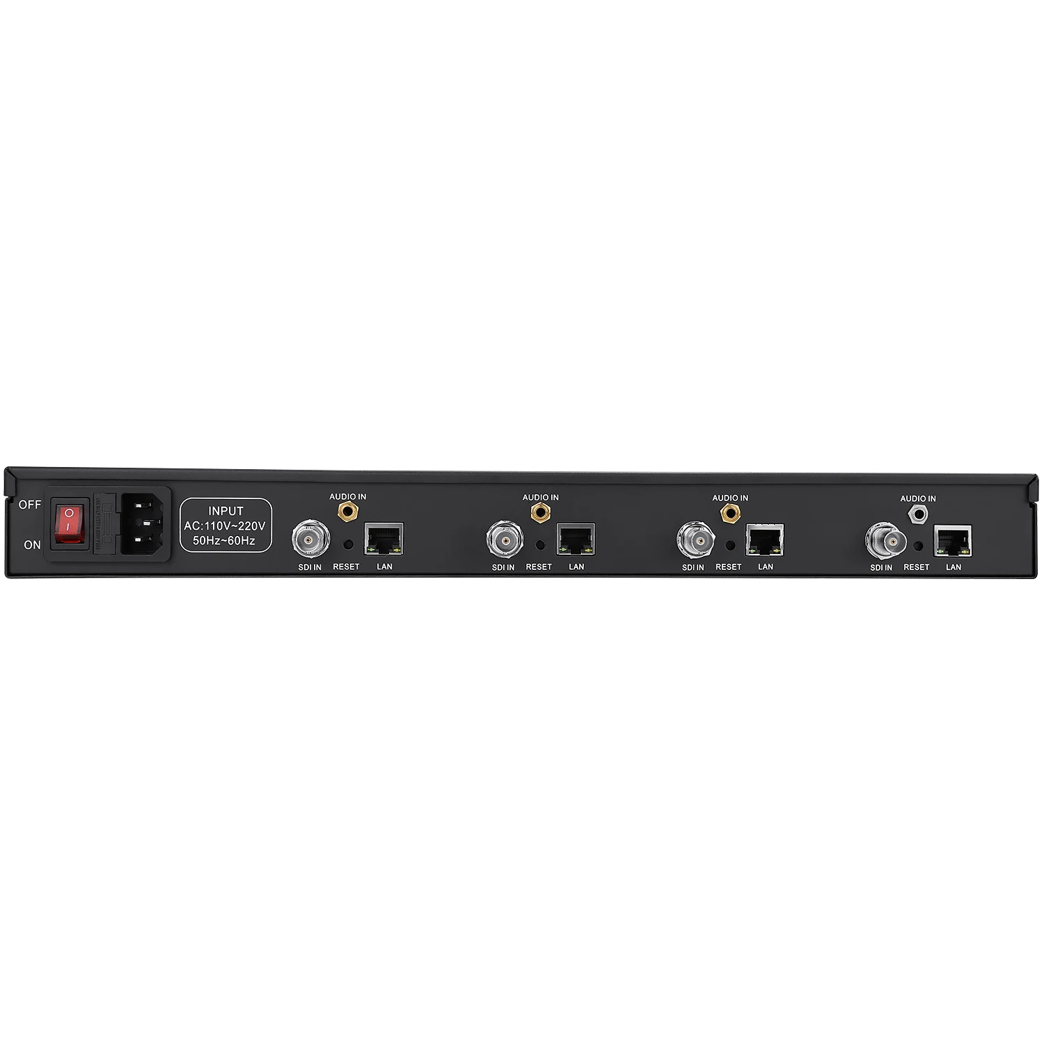 4 Channels H.265 H.264 SD HD 3G SDI to IP Streaming RTSP RTMP RTMPS SRT ... 4 Channels H.265 H.264 SD HD 3G SDI to IP Streaming RTSP RTMP RTMPS SRT ...