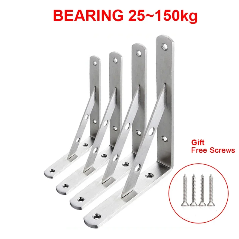 4mm-Thickened-Stainless-Steel-Triangular-Bracket-Solid-Angle-Microwave ...
