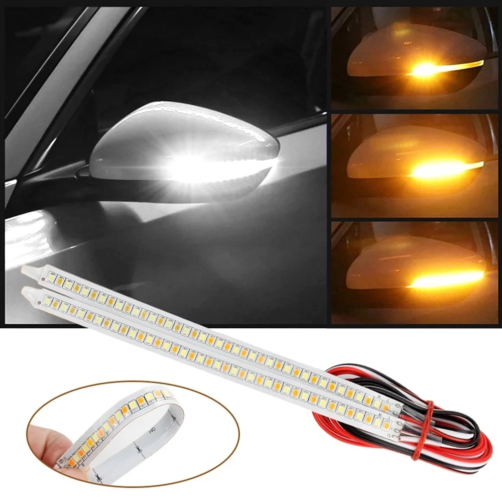 OKEEN-2pc-LED-Car-Rearview-Mirror-Indicator-Lamp-Universal-Daytime ...