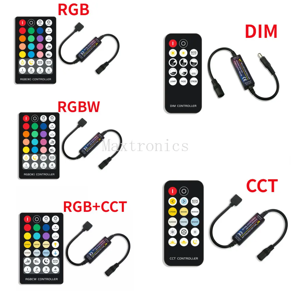 Mine-LED-Strip-Light-Controller-RF-Wireless-Remote-14-17-21-28Key-For ...