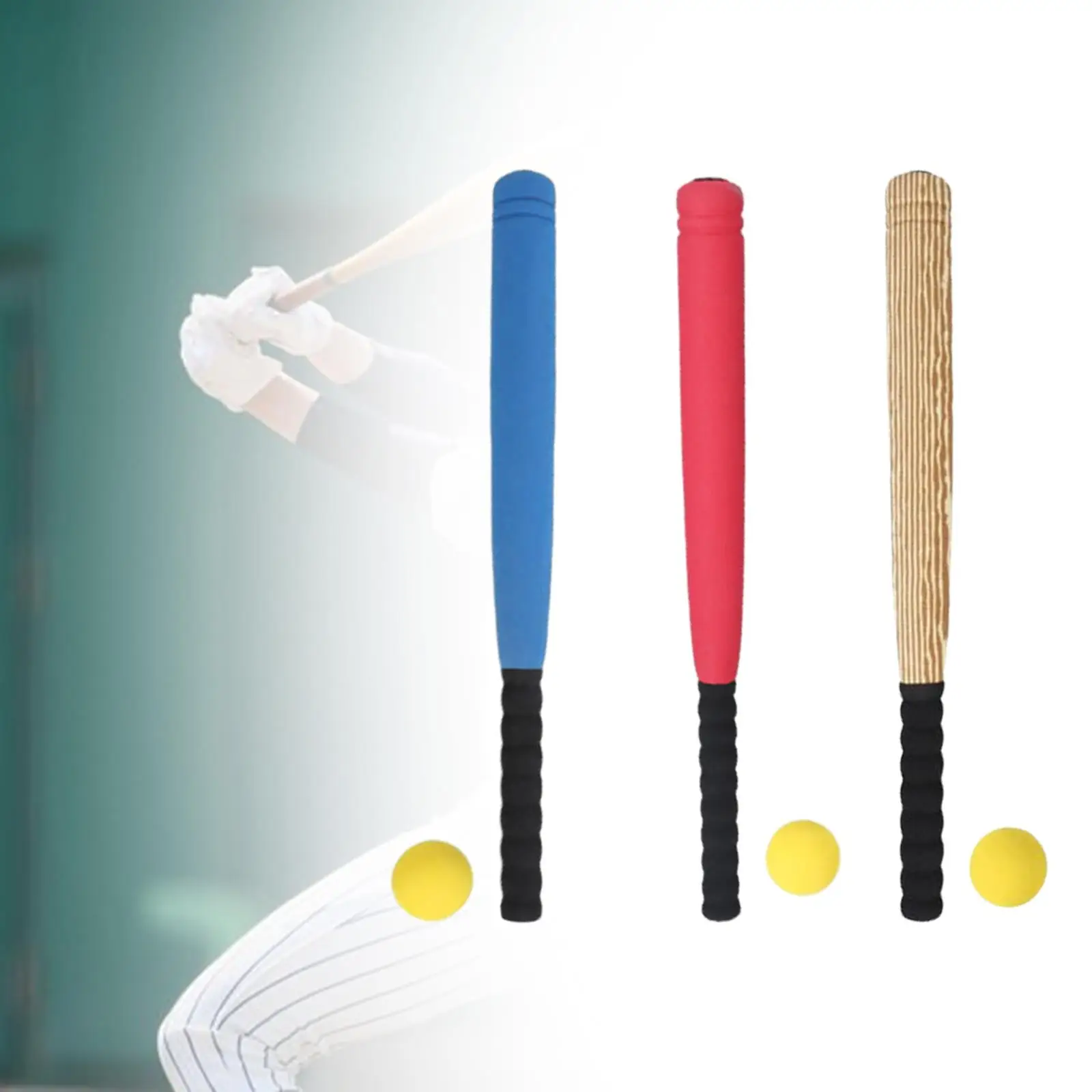 Baseball Bat and Ball, Sponge Baseball Bat 21 inch Portable Practice ...