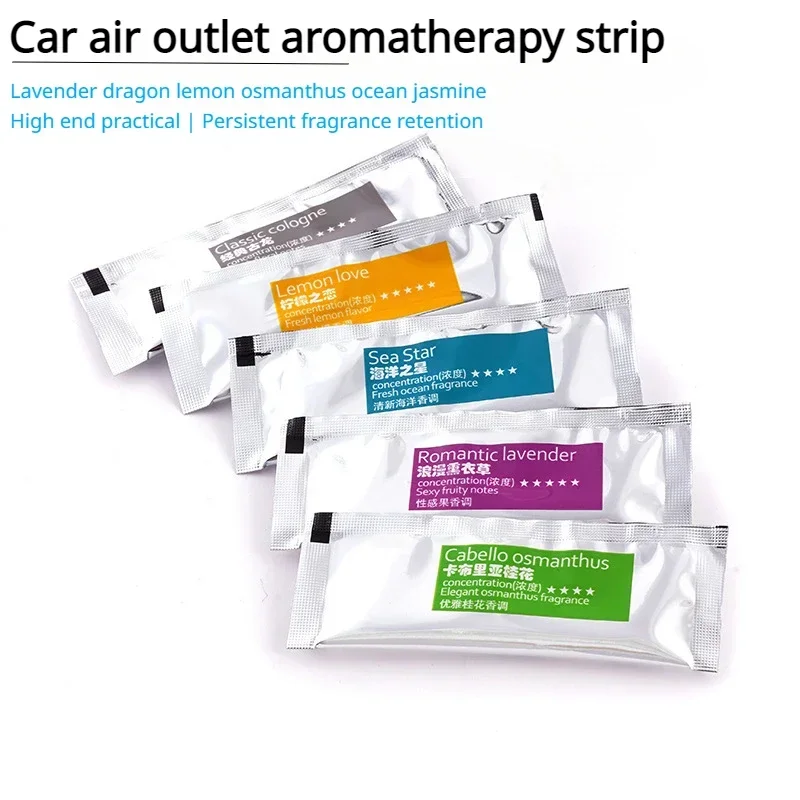 5Pcs Aromatherapy Clip Auto Solid Perfume Air Freshener Odor Remover ...