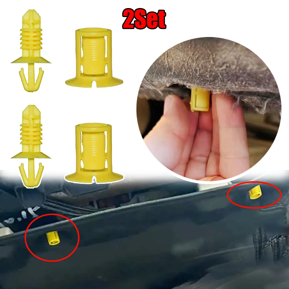 2Set Clips Fastener Front Dash Insulator Copilot Fuse Box Cover Plate ...
