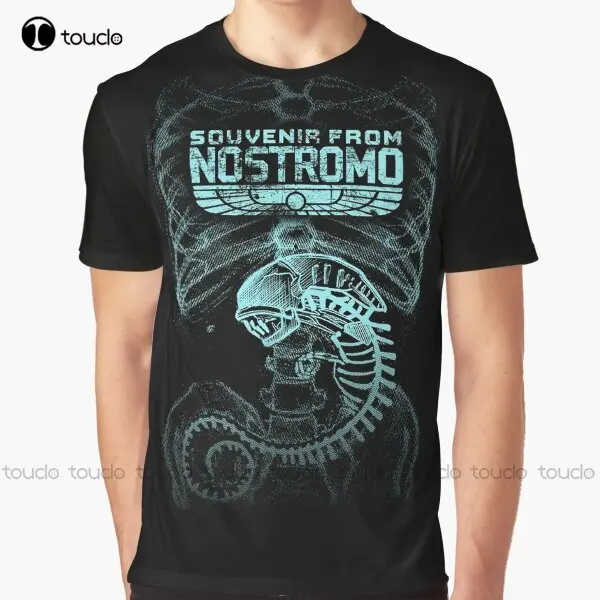 Camiseta-blanca-con-estampado-Digital-de-Alien-X-Ray-Alien-Souvenir-pel ...