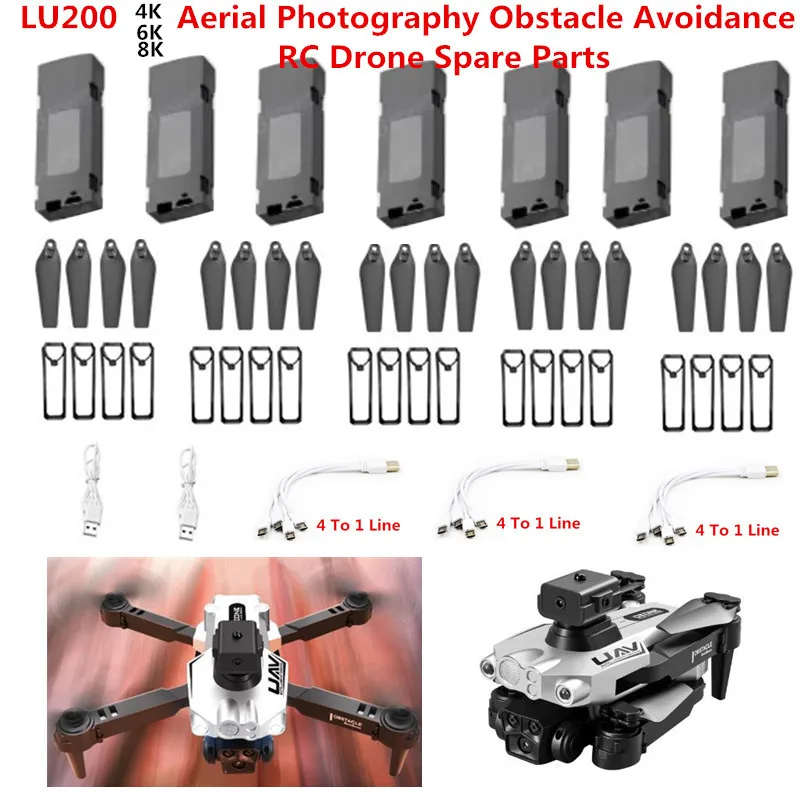 LU200-4K-6K-8K-FPV-Obstacle-Avoidance-RC-Drone-Quadcopter-Spare-Parts ...