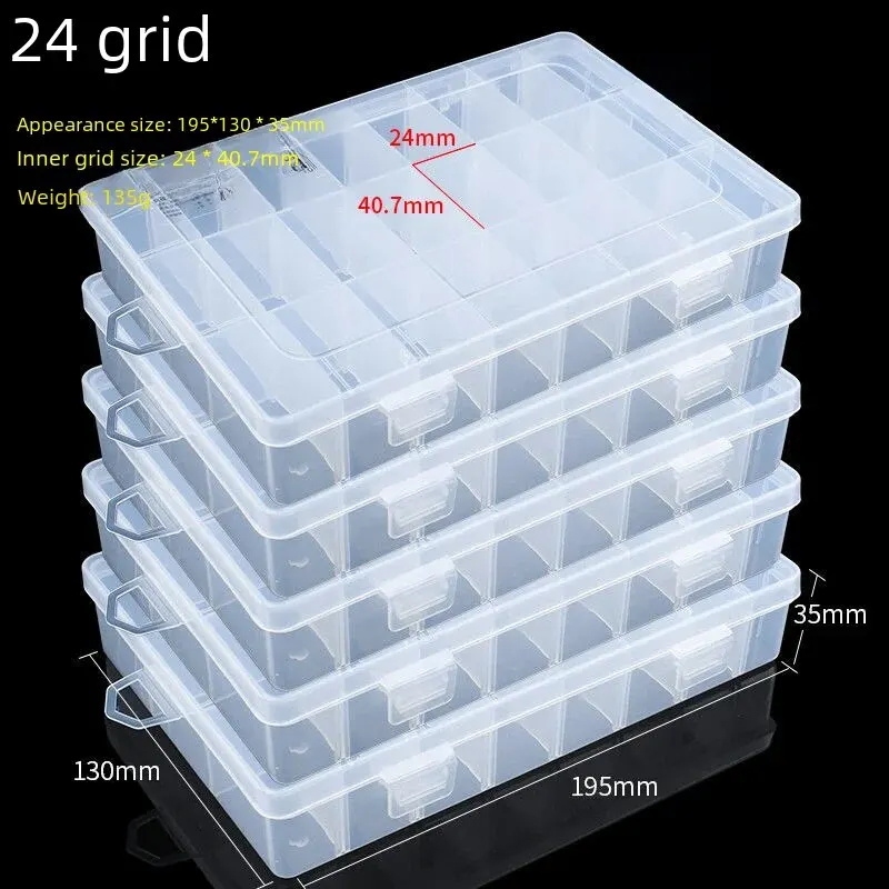 5-compartment-Plastic-Screw-Storage-Box-Separator-Tool-Box-Beads ...