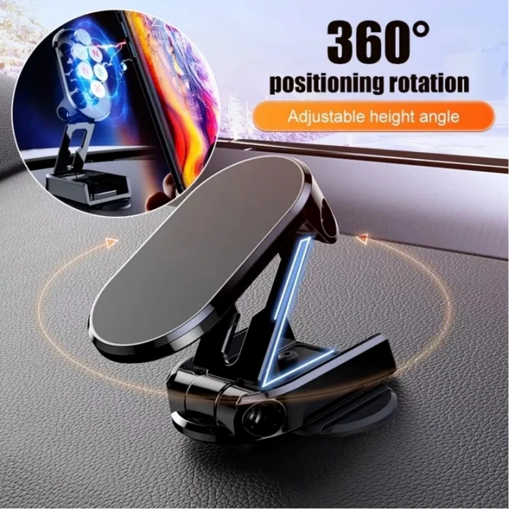 360 Rotatable Magnetic Car Phone Holder Magnet Smartphone Support Gps ...