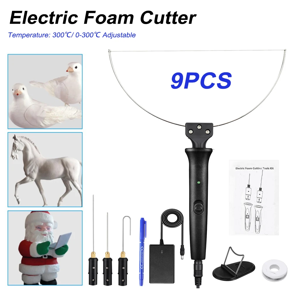 4 In 1 Foam Cutter Electric Styrofoam Cutter Set Hot Wire Cutting Pen ...
