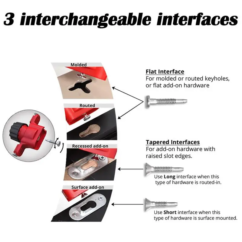 Keyhole Slot Wall Mount Hardware