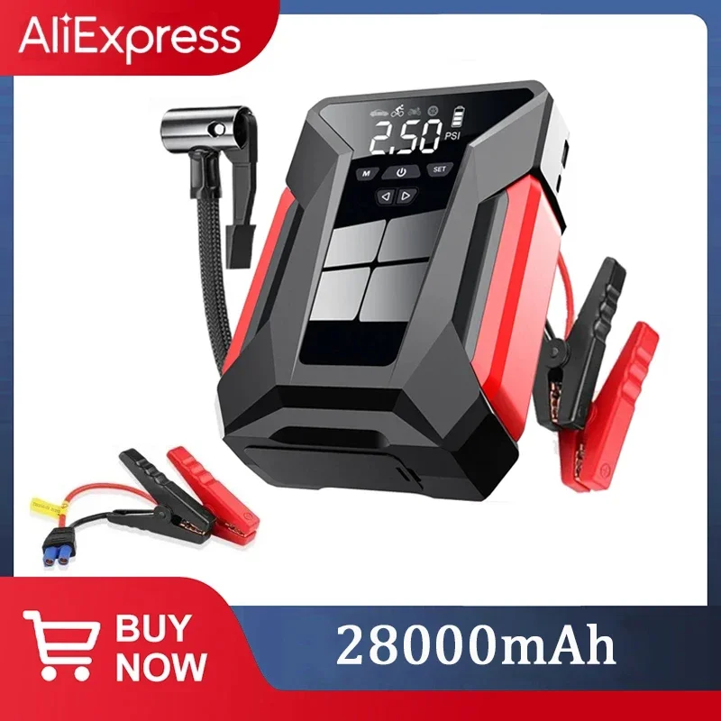 28000mAh-Car-Jump-Starter-150PSI-Tire-Inflator-Multifunctional ...
