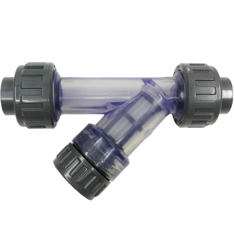 1-1-2-DN40-Pipe-ID-50MM-PVC-Plastic-Pipe-Inline-Y-Strainer-Filter-20 ...