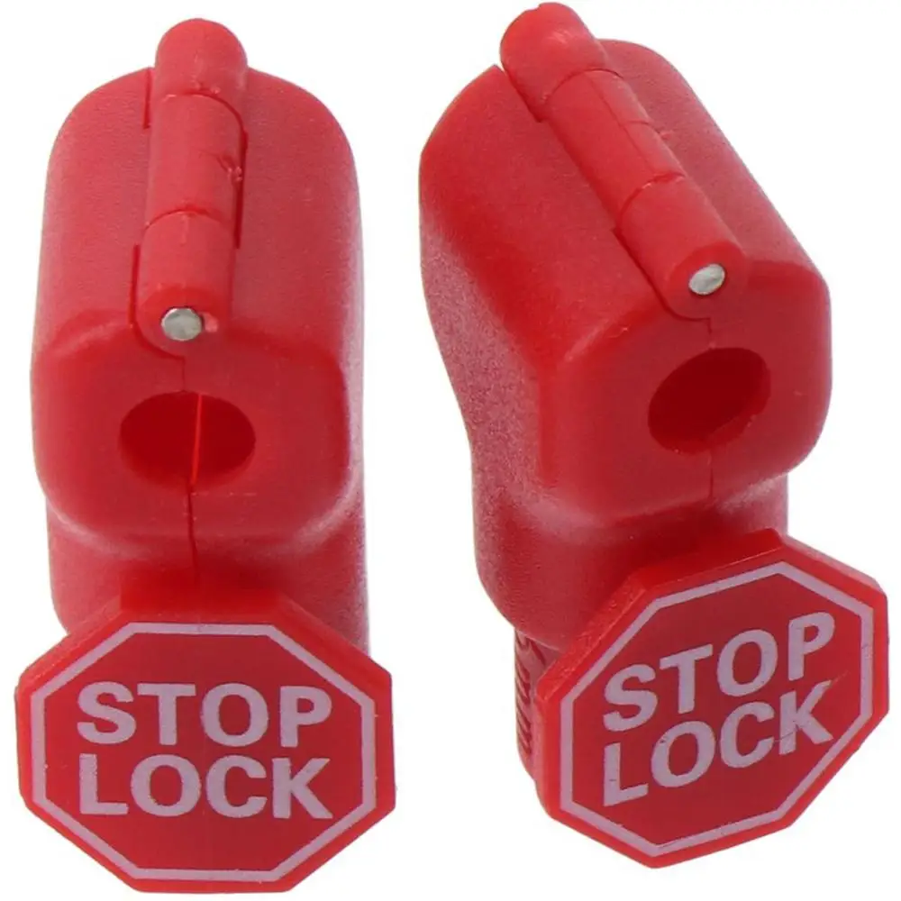 1-50Pcs-Red-Peg-Hook-Stop-Lock-Practical-Plastic-6mm-Anti-Theft-Locks ...