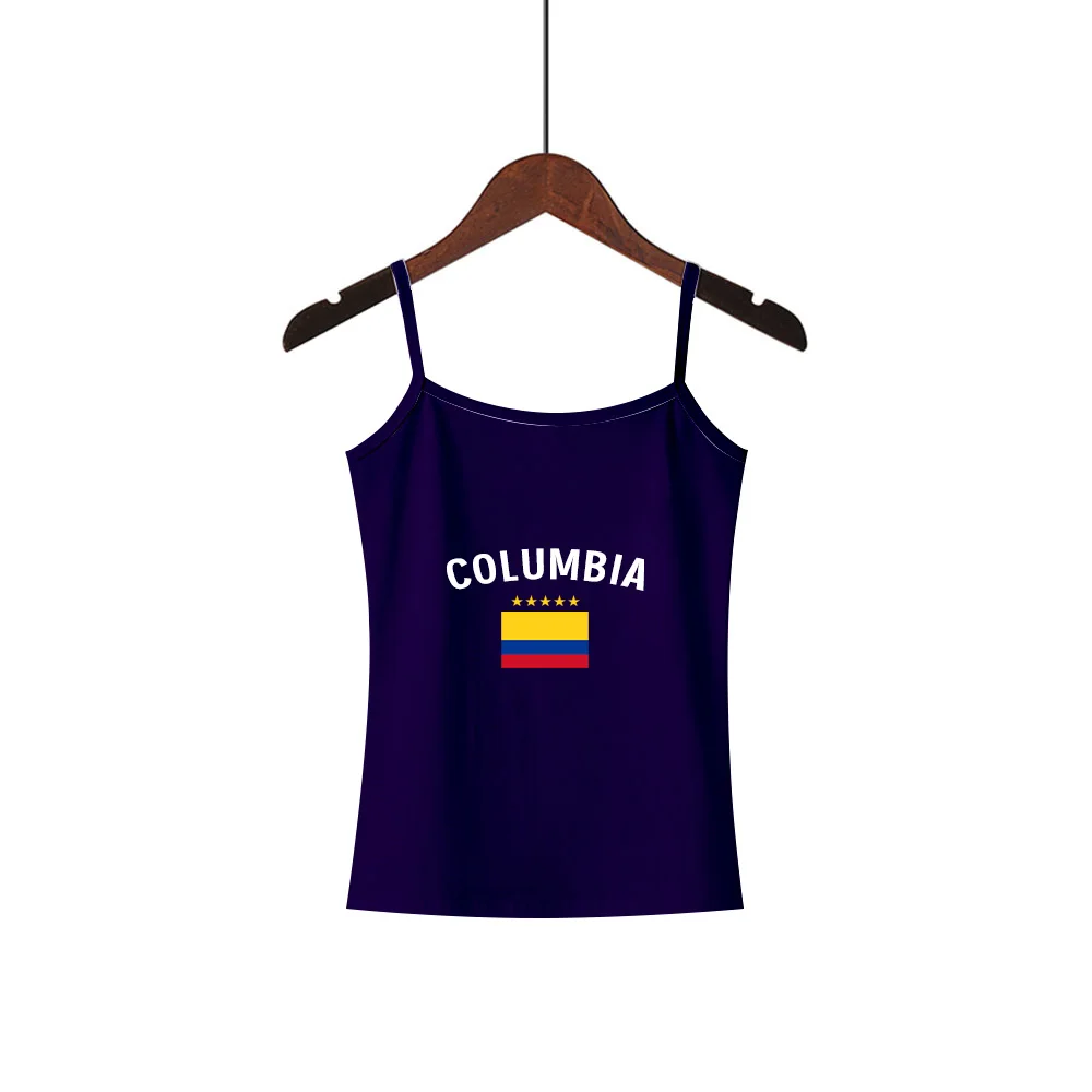 Vintage-Sleeveless-Women-s-Tank-Top-Summer-Columbia-Print-Personality ...