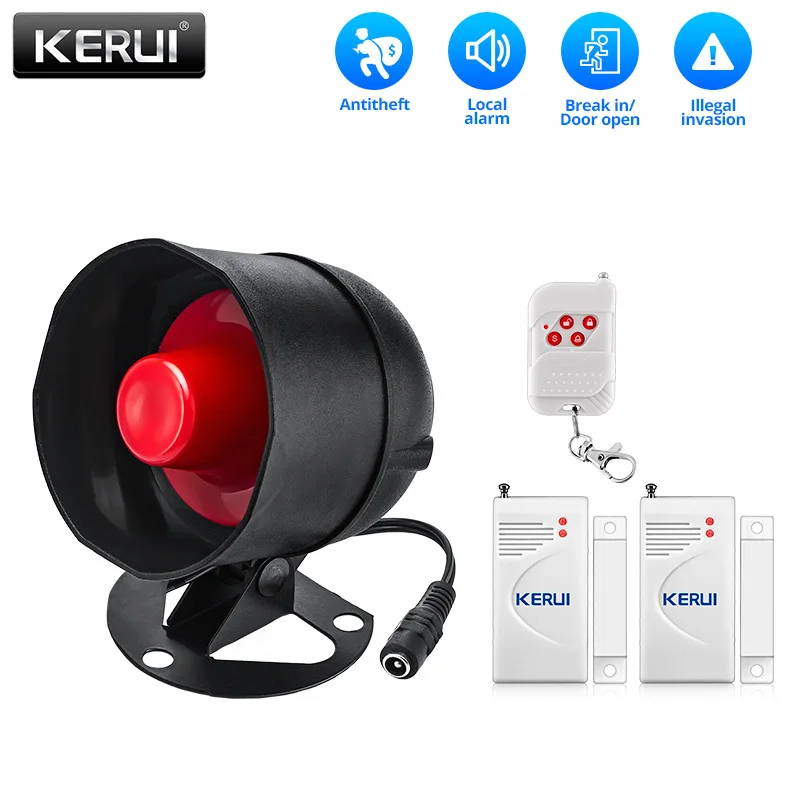 KERUI-Home-Alarm-System-Loud-Siren-Alert-Garage-Burglar-Security-Window ...