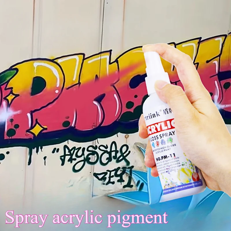 Acrylic Spray Manual Self Spray Paint Wall Painting DIY Water-based ...