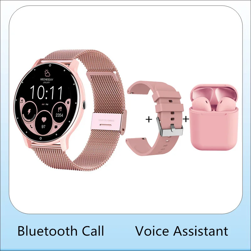 Full-Touch-Screen-Smartwatch-para-Mulheres-Chamada-Bluetooth-Assistente ...