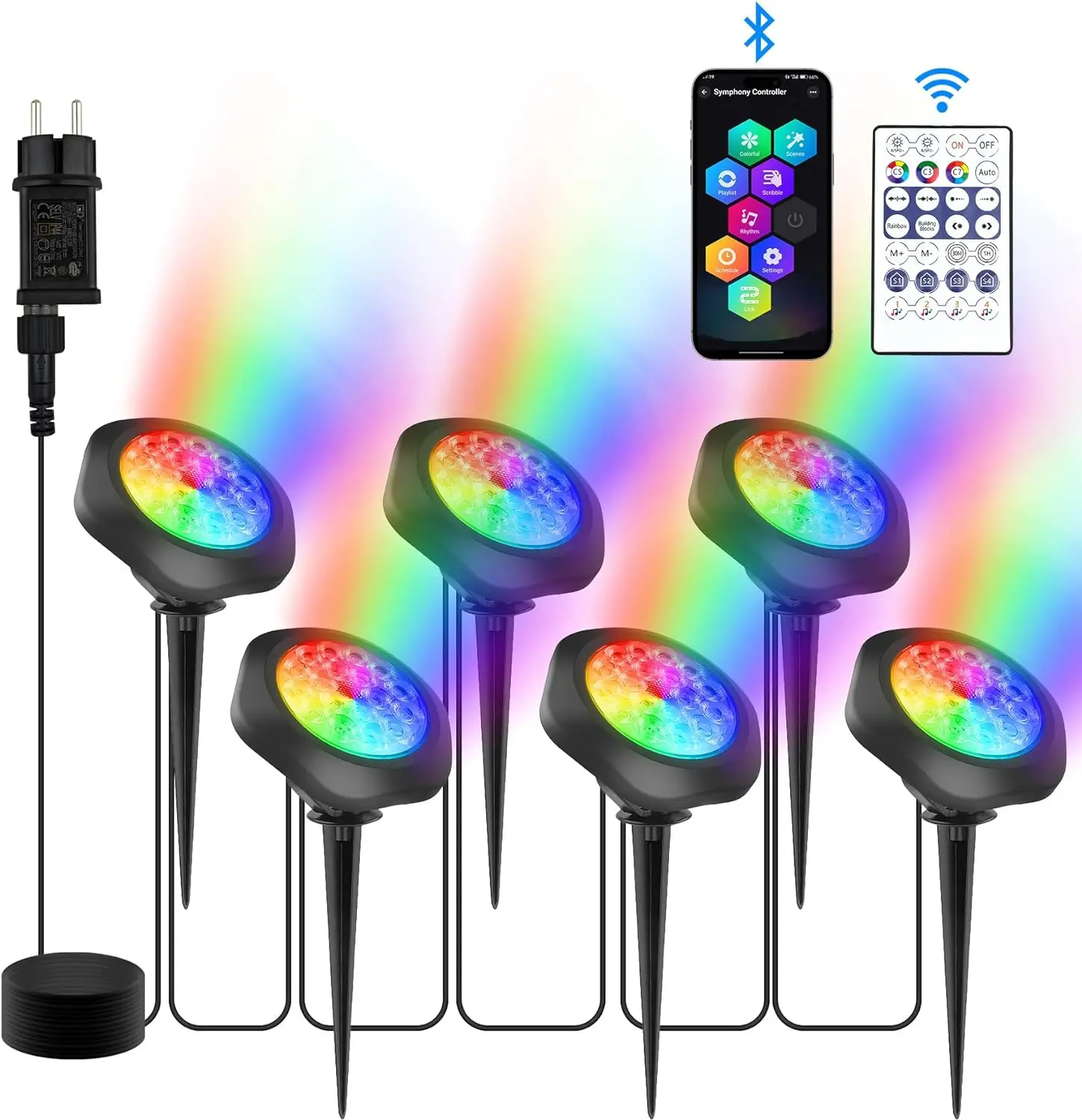 Pond Light LED RGB IP68 Waterproof Pool Underwater Lighting for Garden ...