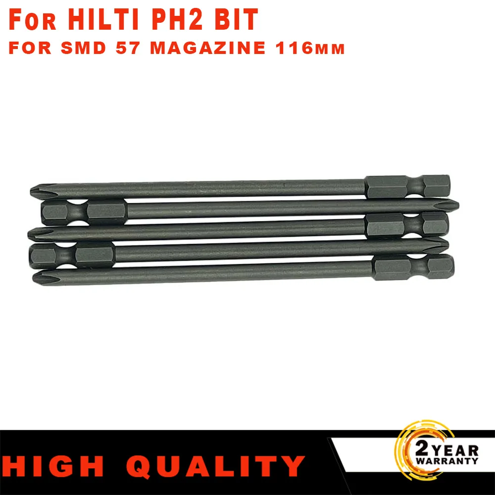 5PCS-Long-116mm-Magnetic-Cross-Head-PH2-Electric-Screwdriver-Bit-FOR ...