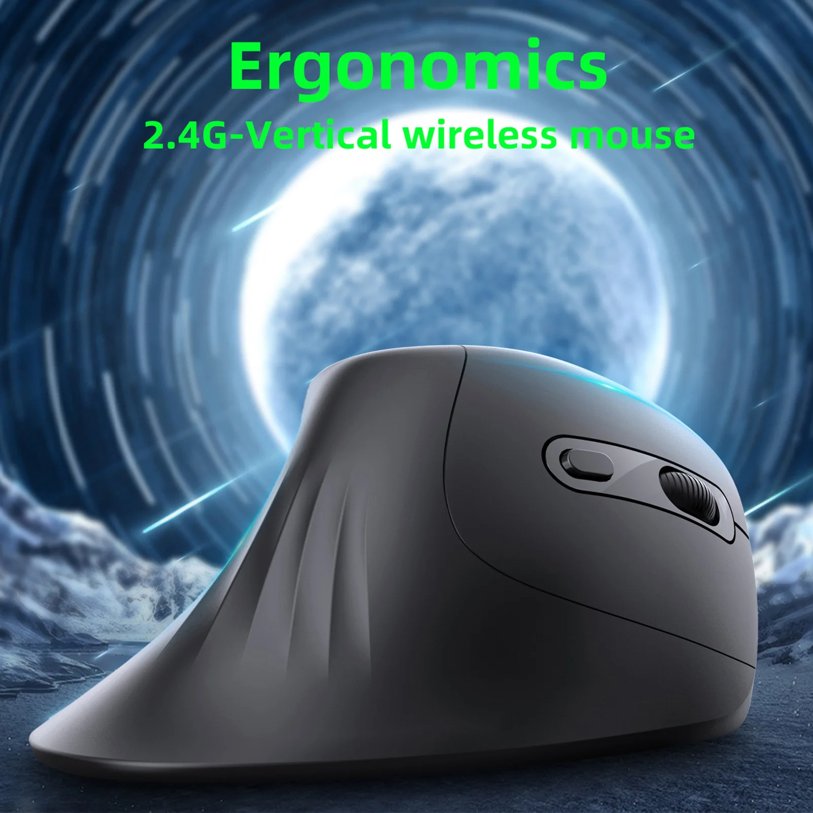 Vertical Mouse Wireless 2.4G Rechargeable Ergonomic Design Mice 3200DPI ...