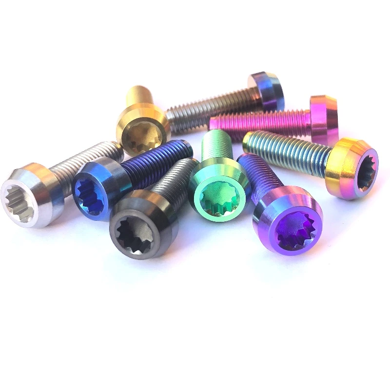 6pcs Titanium Bbs Split Rim Bolts M7*24/32 Mm 12point Head Screw ...