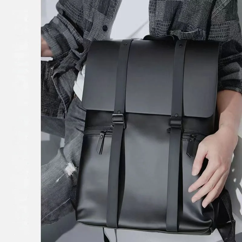 Swedish Leather Backpack For Men And Women, Computer Bag, Nordic Niche ...