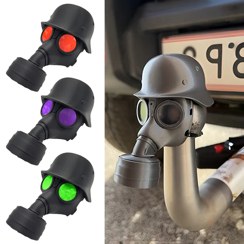 Trailer Hitch Cover With Steel Helmet And Gas Mask 3D Printed Trailer ...