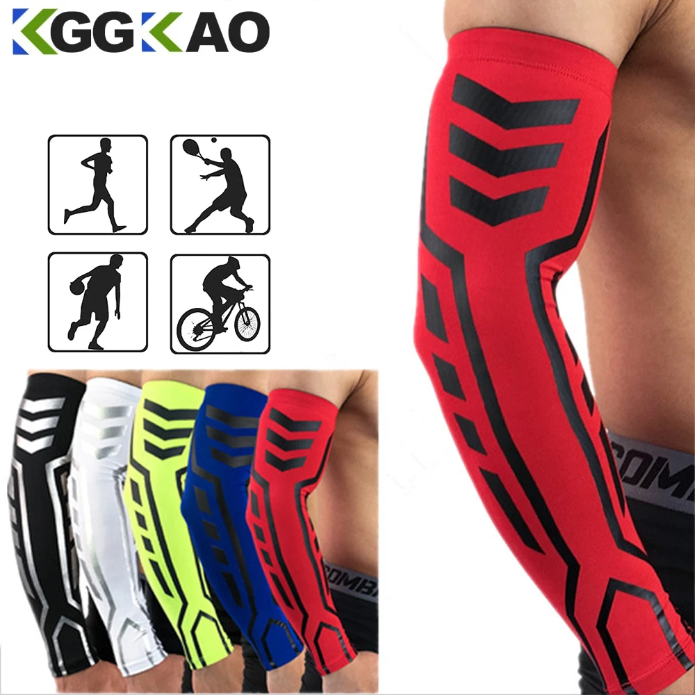 1PC Sports Arm Compression Sleeve Basketball Cycling Arm Warmer Summer ...