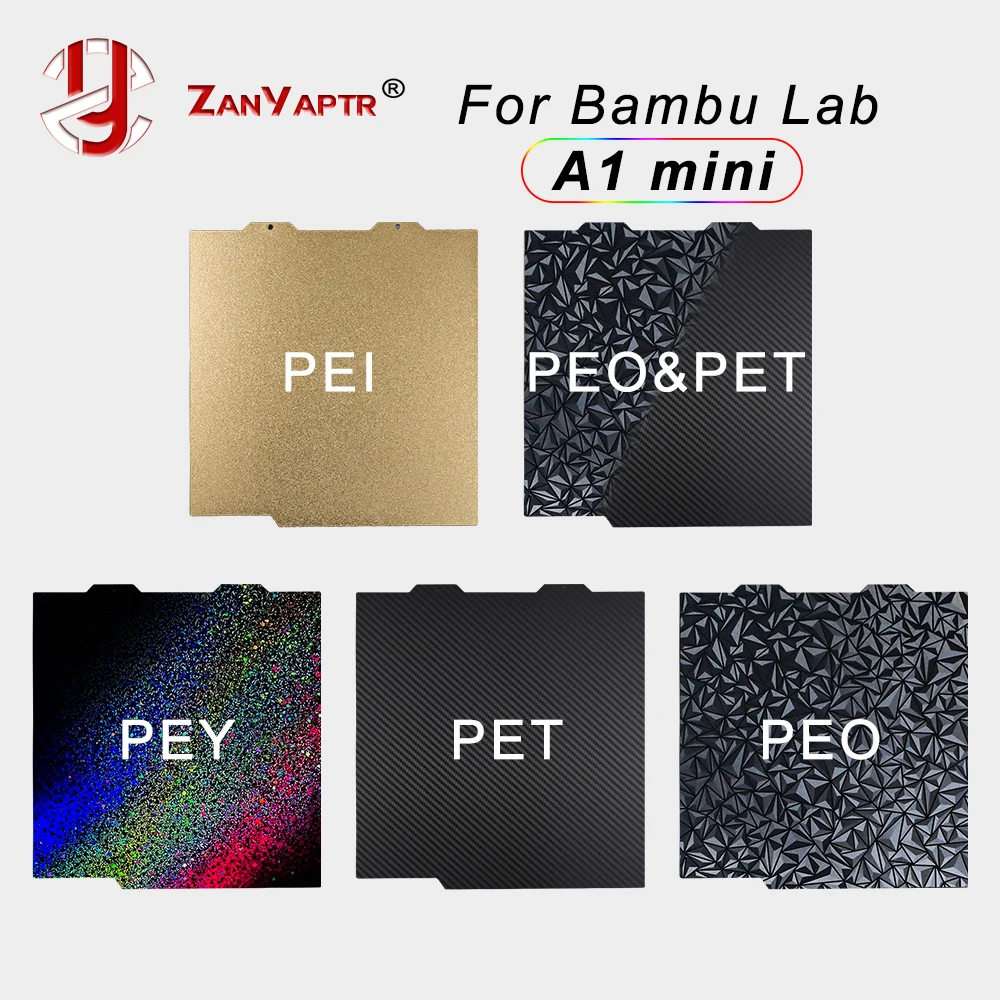 For-Bambu-Lab-A1-Mini-Textured-Pei-Sheet-180x180-Build-Plate-Double ...