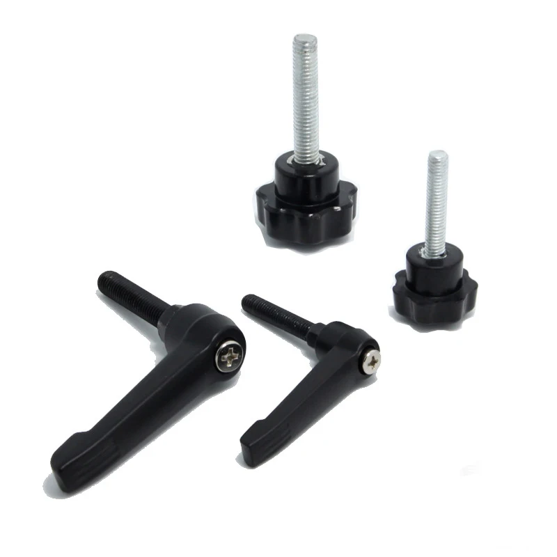 1PC-M6-M8-Plum-Hand-Tighten-L-shape-Nuts-Handle-Thread-Star-Mechanical ...