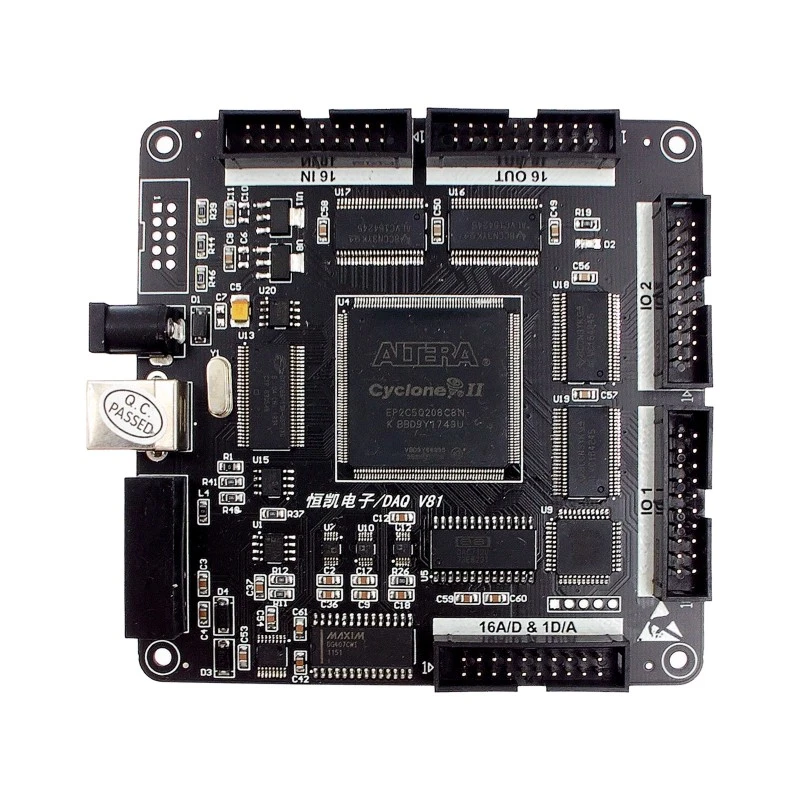 브레이크아웃 보드 랩뷰 포함 USB DAQ 16SE/8DIFF 16 비트 500Ksps 고속 16AD, 1DA 4PWM 카운터 ...