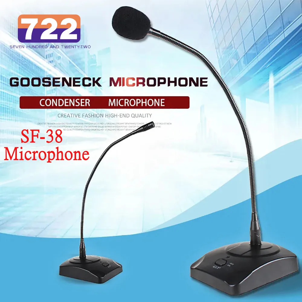 HD-SF-38-Wired-Gooseneck-Microphone-all-directional-Conference-Condense ...