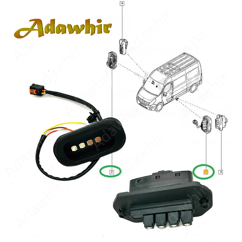 2654900Q0E-252160003R-Sliding-Door-Switch-Button-Contact-For-Renault ...