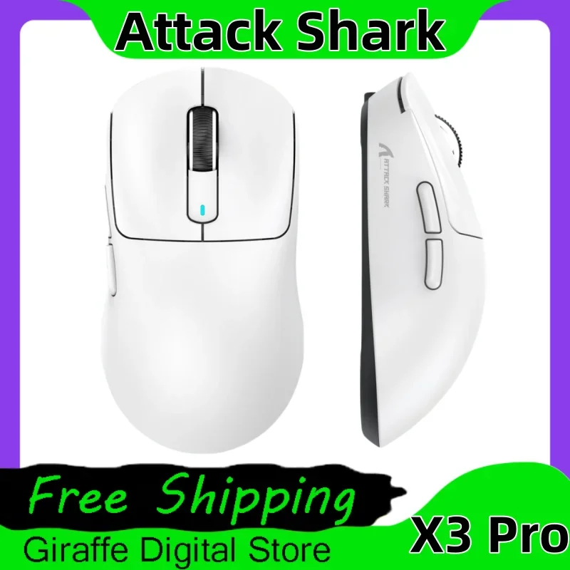 Attack-Shark-X3pro-wireless-mouse-8KHz-PWA3395-49g-lightweight-design ...