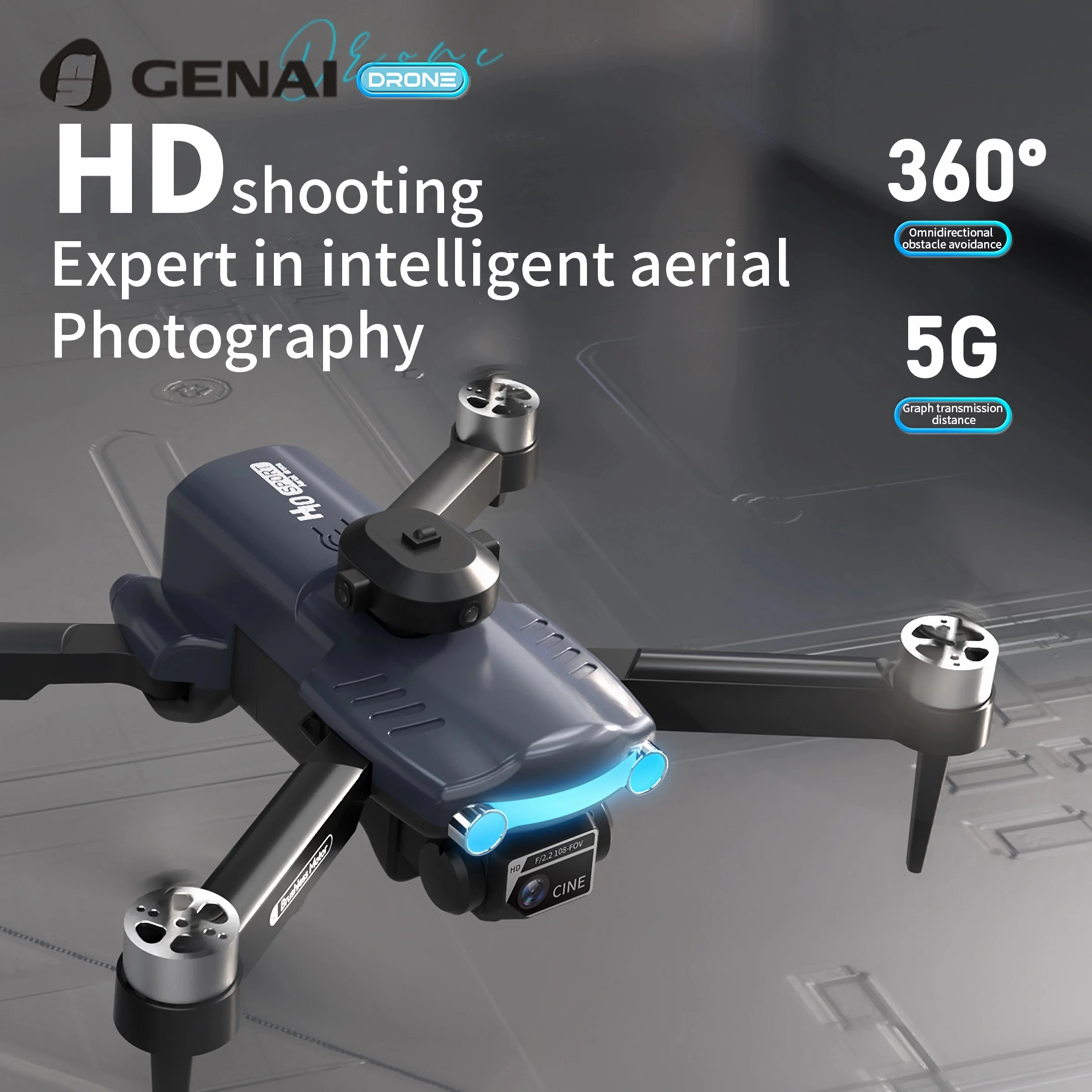 Genai-H10-Photography-Aerial-Drone-Optical-Hovering-Brushless-Motor ...