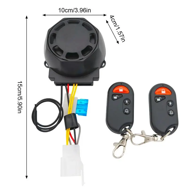 motorcycle Anti-Theft Safety Alarm System Bike smart alarms two-way ...