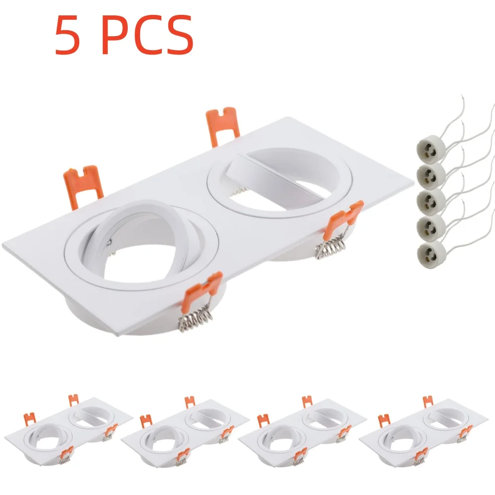 5 Pcs LED Downlight Spotlight Brackets with GU10 Lamp Holder Light ...