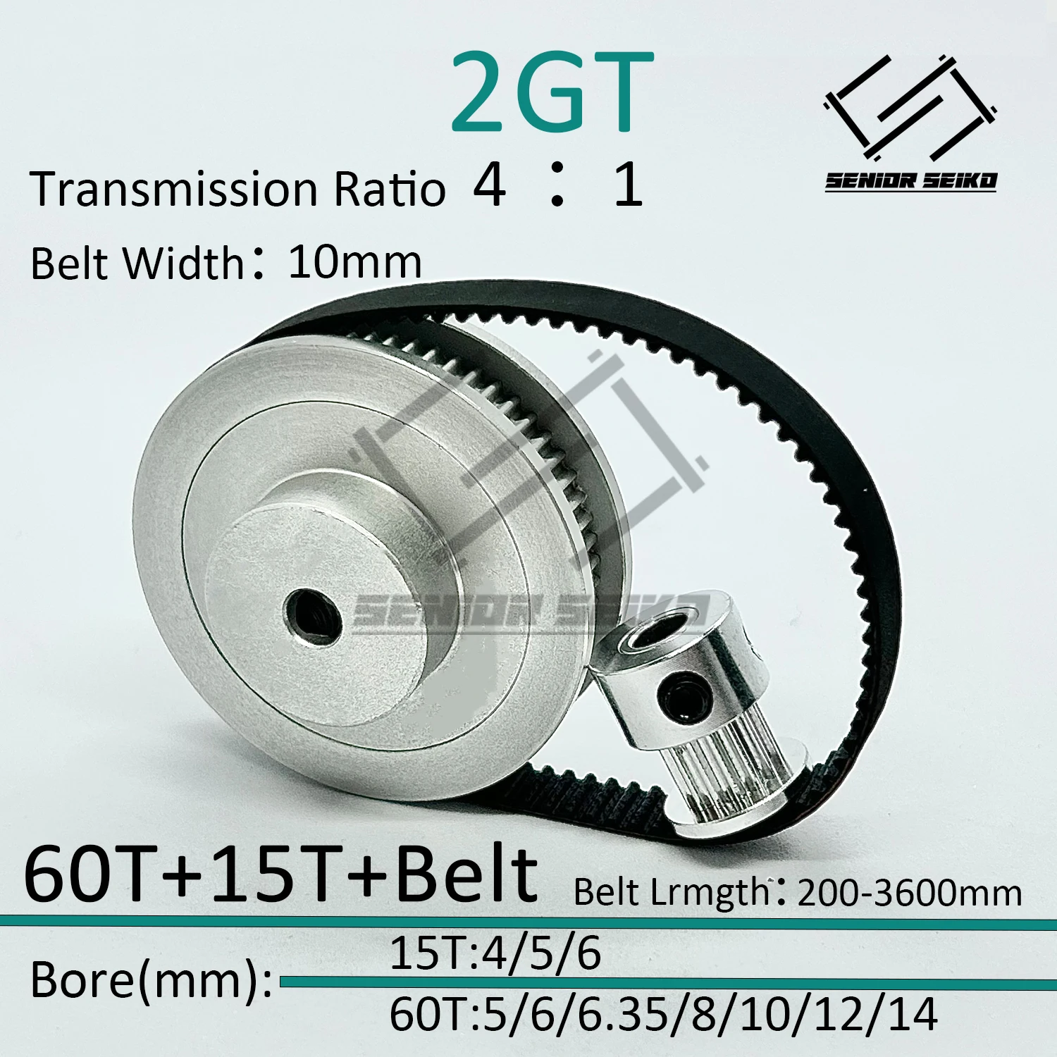 2GT-2M-15Teeth-60T-GT2-60Teeth-15T-Timing-Belt-Pulley-Set-Belt-Width ...